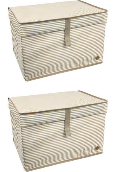Meleni Home Kapaklı Çok Amaçlı Hurç Saklama Kutusu Organizer Mini 40 x 30 x 26 cm Kahverengi 2 Adet Meleni Home Kapaklı Çok Amaçlı Hurç Saklama Kutusu Organizer Mini 40 x 30 x 26 cm Kahverengi 2 Adet