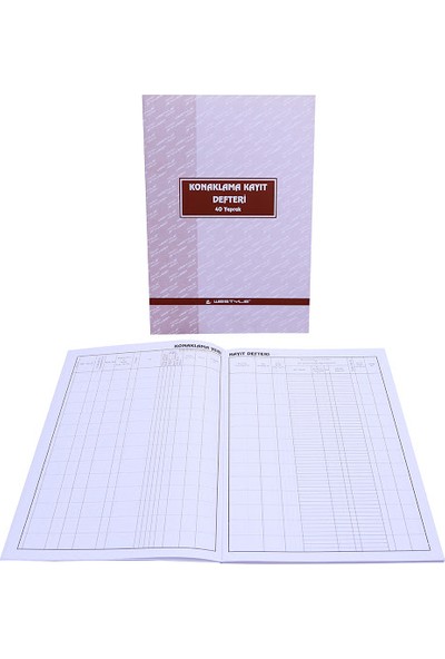 Özkan Konaklama Kayıt Defteri 40 Yaprak