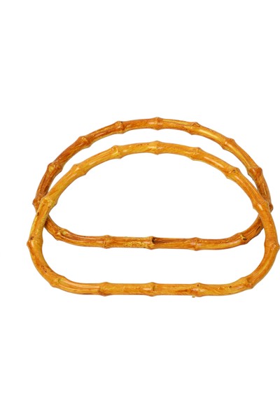Nilden Hobi Bambu Görünümlü Çanta ve Makrome Sap - 20 cm - Çift Nilden Hobi Bambu Görünümlü Çanta ve Makrome Sap - 20 cm - Çift