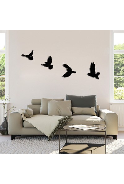 İnnova Metal Kuş Metal Tablo Metal Duvar Dekoru 4'lü Set İnnova Metal Kuş Metal Tablo Metal Duvar Dekoru 4'lü Set