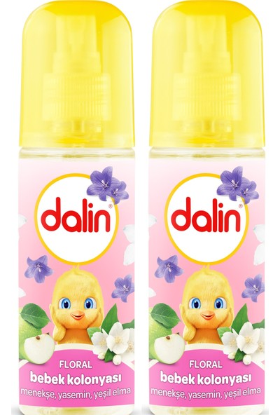Dalin Bebek Kolonyası Floral 150 ml x 2 Adet Dalin Bebek Kolonyası Floral 150 ml x 2 Adet