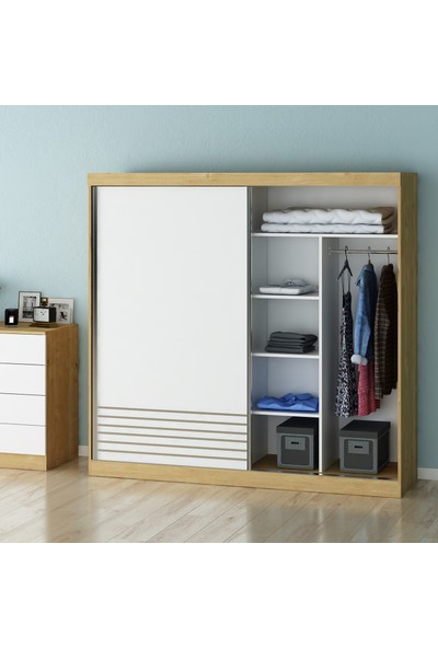 Fly Mobilya Granada Sürgü Dolap 200 Cm