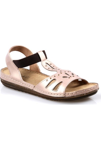 Carla Verde 1407.61 Altın Kadın Sandalet