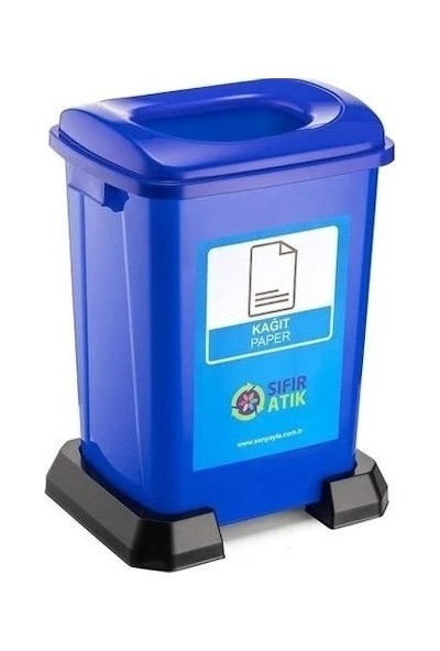Şenyayla Sıfır Atık Geri Dönüşüm Çöp Kovası 50 Lt Öza