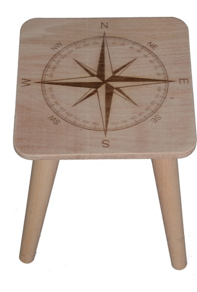 Art Ahşap Ahşap Tabure