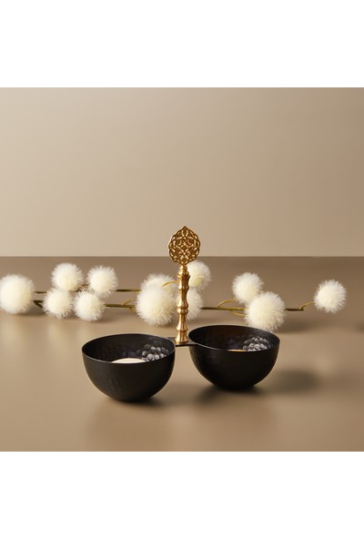 Jumbo Roya 2'li Küçük Çerezlik Siyah