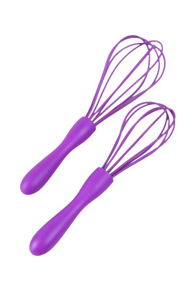 Güzel Home Silikon 2'lı Çırpıcı Mor