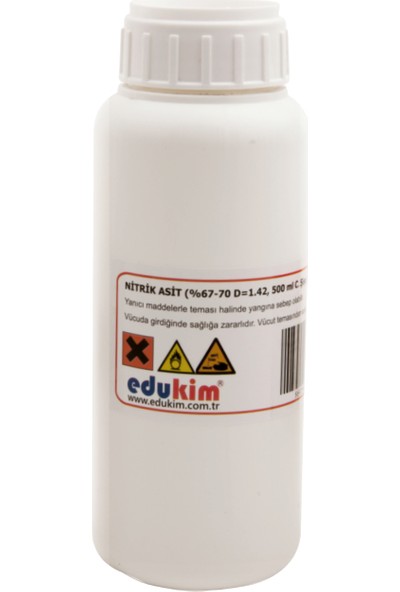 Edulab Nitrik Asit %67-70 D=1.42 Amb. 500 ml