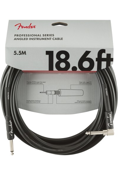 Fender Professional Series Instrument Cable 5.5 Metre (Düz-Açılı) Enstrüman Kablosu Fender Professional Series Instrument Cable 5.5 Metre (Düz-Açılı) Enstrüman Kablosu