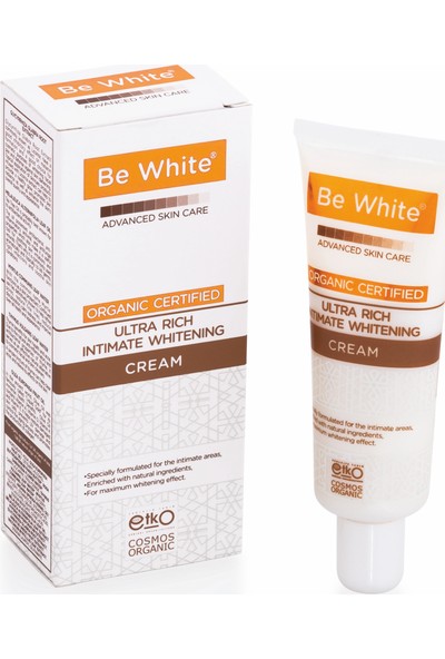 Be White Organik Beyazlatıcı Hassas Bölge Kremi