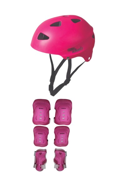 Cool Wheels 7 In 1 Kask ve Ped Set Cool Wheels 7 In 1 Kask ve Ped Set