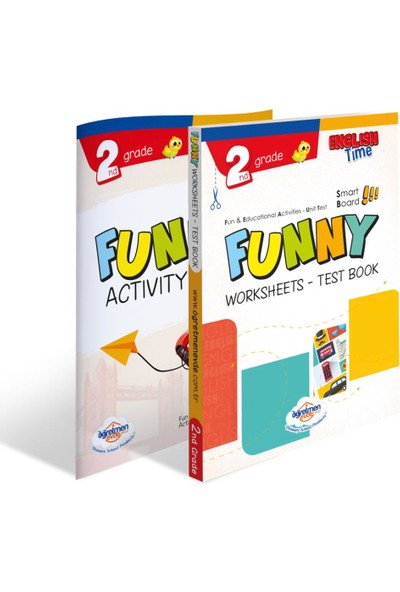 Öğretmen Evde Yayınları 2. Sınıf Funny Worksheets & Test / Activity Book Öğretmen Evde Yayınları 2. Sınıf Funny Worksheets & Test / Activity Book