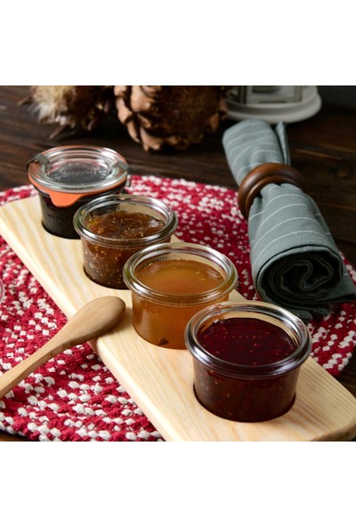 Weck 80 ml Cam Kahvaltılık Kavanoz Seti Weck 80 ml Cam Kahvaltılık Kavanoz Seti
