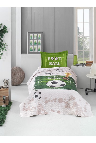 Clasy Soccer V1 Tek Kişilik Dört Mevsim Set Nevresim Takımı