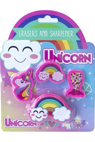 Dolphin ES-018 Unicorn Kalemtraş & Silgi 48/144