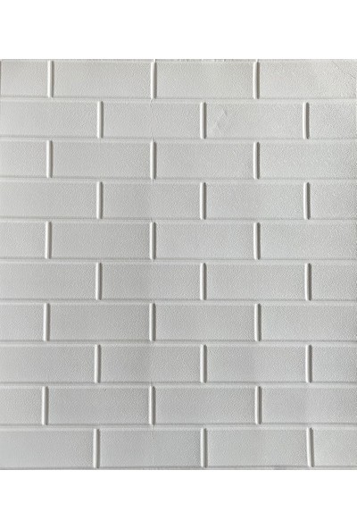 Renkli Duvarlar NW63 Beyaz Düz Tuğla Desen Duvar Paneli Renkli Duvarlar NW63 Beyaz Düz Tuğla Desen Duvar Paneli