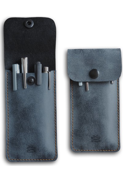 Giftome Unisex Suni Deri Gözlük & Kalemlik Kılıfı %100 El Yapımı Okyanus Serisi Giftome Unisex Suni Deri Gözlük & Kalemlik Kılıfı %100 El Yapımı Okyanus Serisi