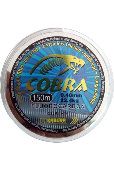 Kabura Cobra Fluorocarbon Misina 150 mt Kabura Cobra Fluorocarbon Misina 150 mt