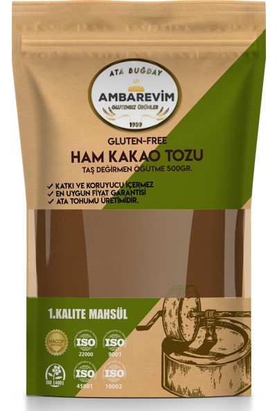 Ambarevim Ham Kakao Tozu 250 gr Ambarevim Ham Kakao Tozu 250 gr