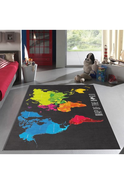 Homefesto Dekoratif Özel Tasarım Antibakteriyel Leke Tutmaz Çocuk Halısı