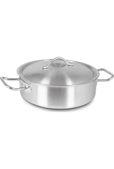 Kayalar Paslanmaz Çelik Kapaklı Kızartma Tavası 50 x 12 cm - 25 lt Kayalar Paslanmaz Çelik Kapaklı Kızartma Tavası 50 x 12 cm - 25 lt