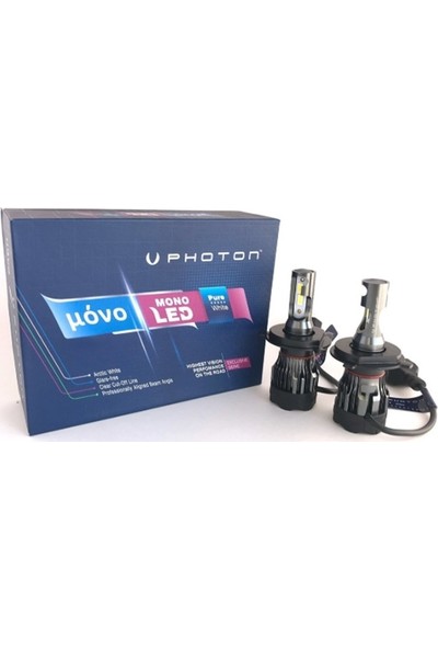 Photon LED Xenon Far Ampulu Mono H4 - PHMN2914 7000 Lümen Photon LED Xenon Far Ampulu Mono H4 - PHMN2914 7000 Lümen