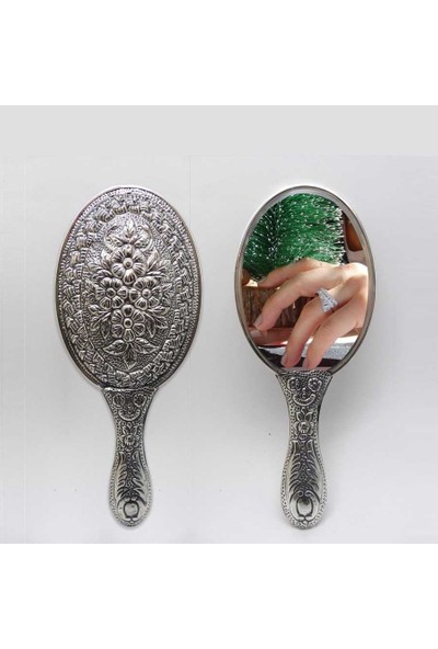 Cng Papatya Desenli Gümüş El Aynası No 1 Cng Papatya Desenli Gümüş El Aynası No 1