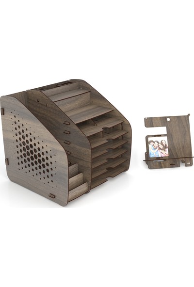 Design Otto Fx XL Hexa A4 Evrak Rafı Masaüstü Organizer Ceviz Design Otto Fx XL Hexa A4 Evrak Rafı Masaüstü Organizer Ceviz