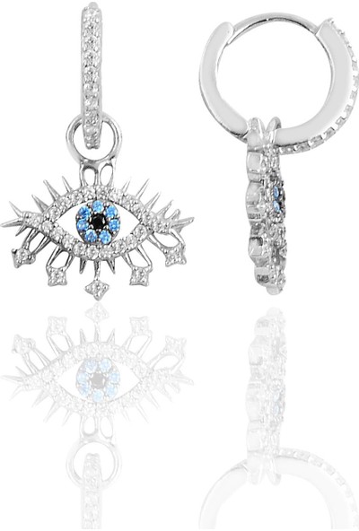 Söğütlü Si̇lver Gümüş Lareyn Halka Küpe