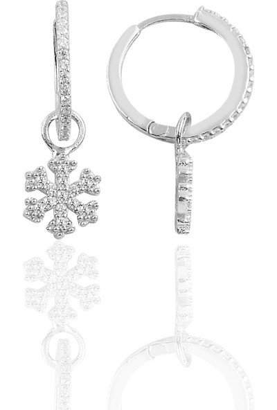 Söğütlü Si̇lver Gümüş Kartanesi Halka Küpe