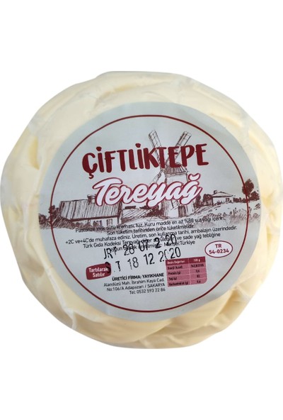 Çiftliktepe Kahvaltılık Tuzsuz Tereyağ 1 kg