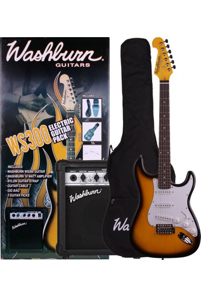 Washburn WS300TSPACK Elektro Gitar Paketi