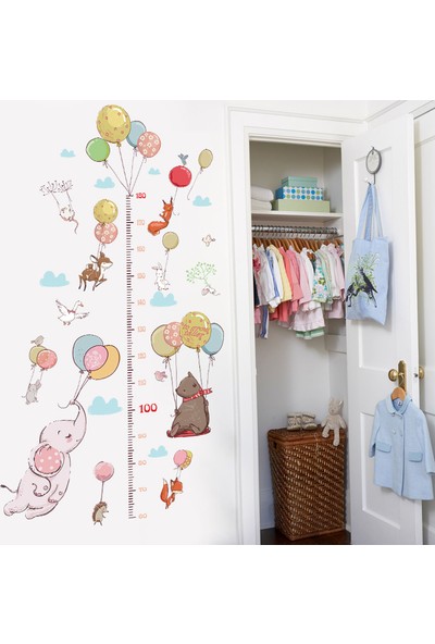Crystal Kids Balonlu Hayvanlar Boy ve Gelişim Ölçer Duvar Sticker Bebek ve Çocuk Odası Dekoru Crystal Kids Balonlu Hayvanlar Boy ve Gelişim Ölçer Duvar Sticker Bebek ve Çocuk Odası Dekoru
