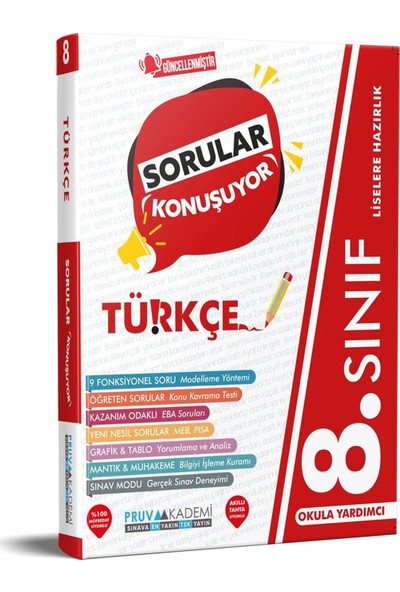 Pruva Akademi 8.sınıf Türkçe Soru Bankası