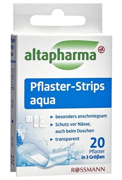 Altapharma Şerit Yara Bantları Aqua 3 Farklı Boyutta Altapharma Şerit Yara Bantları Aqua 3 Farklı Boyutta