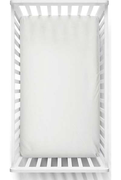 Momishop Bebek Pamuklu Penye Çarşaf Krem