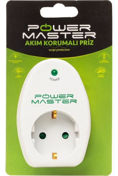 Powermaster 16817 Akım Korumalı Tekli Priz Powermaster 16817 Akım Korumalı Tekli Priz