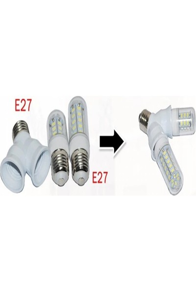 Runedo E27 Duy Çoğaltıcı - Lamba Duy Çoklayıcı - E 27 2 In 1 Ampul Duy - E27 Duy Çoklayıcı Runedo E27 Duy Çoğaltıcı - Lamba Duy Çoklayıcı - E 27 2 In 1 Ampul Duy - E27 Duy Çoklayıcı
