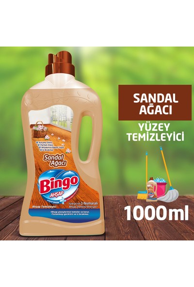Bingo Ahşap Temizleyici Sandal Ağacı 1000 ml Bingo Ahşap Temizleyici Sandal Ağacı 1000 ml