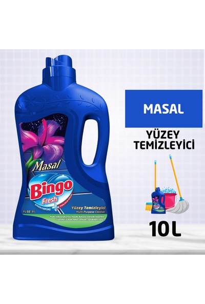 Bingo Fresh Yüzey Temizleyici 2,5 lt Masal Ekonomi Paketi 4'lü Bingo Fresh Yüzey Temizleyici 2,5 lt Masal Ekonomi Paketi 4'lü