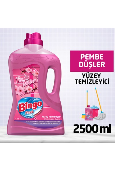 Bingo Fresh Yüzey Temizleyici Pembe Düşler 2,5L