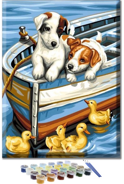 Doruk Baskı Sayılarla Tablo Boyama - Ördekler