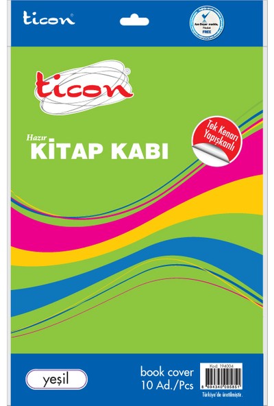 Ticon Hazır Kitap Kabı 21 x 30 cm 10'lu Ticon Hazır Kitap Kabı 21 x 30 cm 10'lu