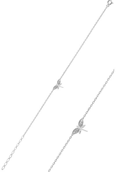 Söğütlü Silver Gümüş Rodyumlu Yusufçuk Bileklik