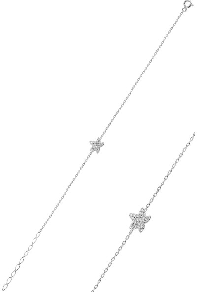 Söğütlü Silver Gümüş Rodyumlu Yıldız Modeli Bileklik Söğütlü Silver Gümüş Rodyumlu Yıldız Modeli Bileklik