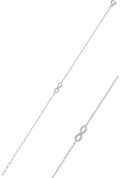 Söğütlü Silver Gümüş Rodyumlu Sonsuzluk Bileklik