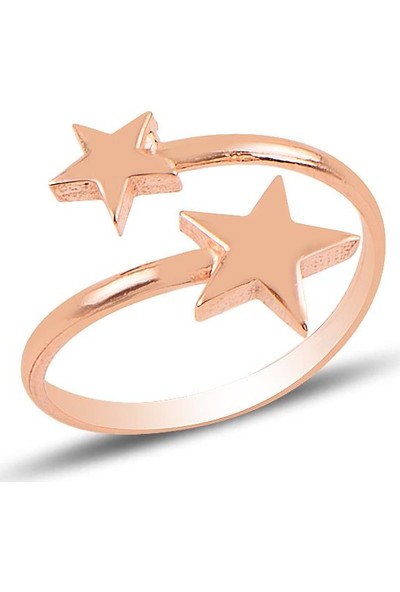 Söğütlü Silver Gümüş Ayarlamalı Yıldız Modeli Yüzük