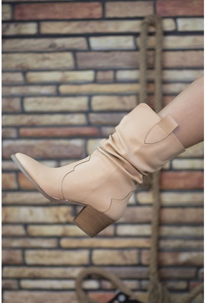 Riccon Cilt Ten Rengi Kadın Çizme 0012400