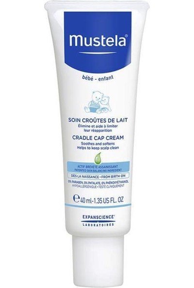 Mustela Cradle Cap Cream Bebek Saç Bakım Kremi 40 ml Mustela Cradle Cap Cream Bebek Saç Bakım Kremi 40 ml