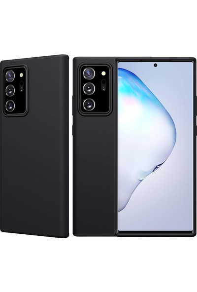 Case 4U Samsung Galaxy Note 20 Ultra Uyumlu Kılıf Mat Silikon Lüks Arka Kapak Premier Siyah Case 4U Samsung Galaxy Note 20 Ultra Uyumlu Kılıf Mat Silikon Lüks Arka Kapak Premier Siyah